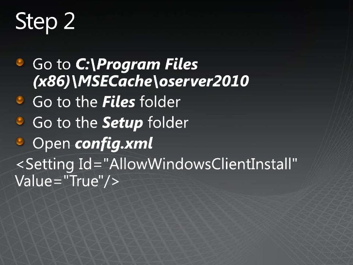 Install SharePoint 2010 on Windows 7 VHD Boot