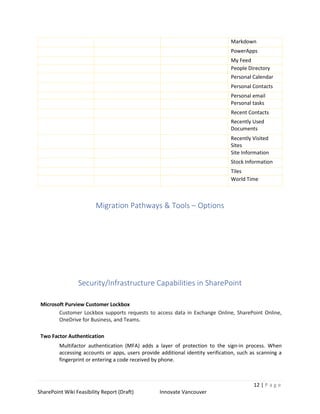 SharePoint Wiki Feasibility Report (Draft) - Travis Barker.pdf