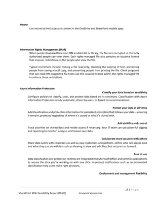 SharePoint Wiki Feasibility Report (Draft) - Travis Barker.pdf