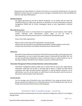 SharePoint Wiki Feasibility Report (Draft) - Travis Barker.pdf