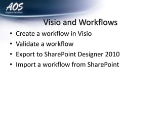 Share point workflow presentation | PPTX | Desktop Publishing | Computer Software and Applications