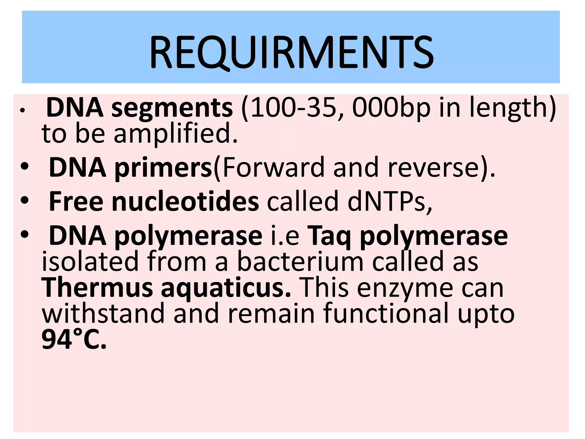 Polymerase chain reaction. | PPTX