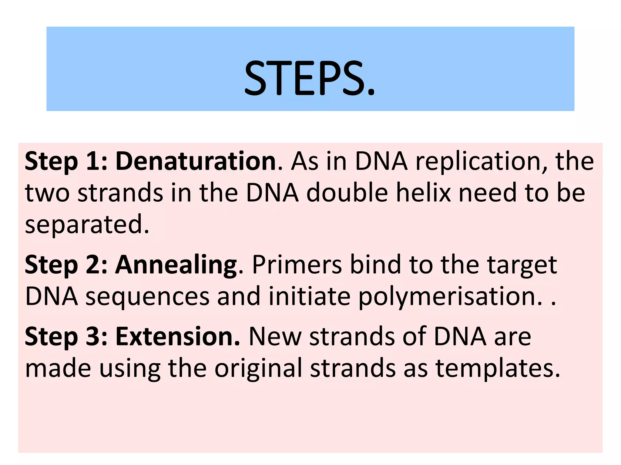 Polymerase chain reaction. | PPTX