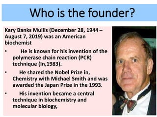 Polymerase chain reaction. | PPT