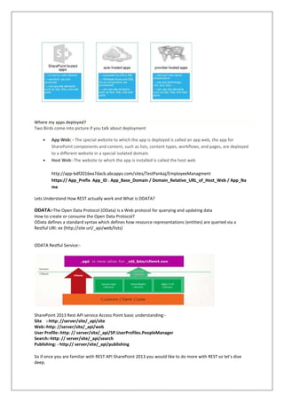 Working With Sharepoint 2013 Apps Development | DOCX | Web Development | Internet