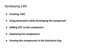 Lightning Web Components | PPTX