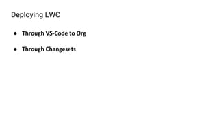 Lightning Web Components | PPT