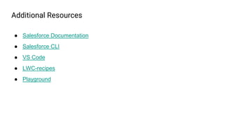 Lightning Web Components | PPTX