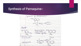Anti Malarial Drugs of medicinal chemistry | PDF