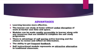Self instruction module | PPTX