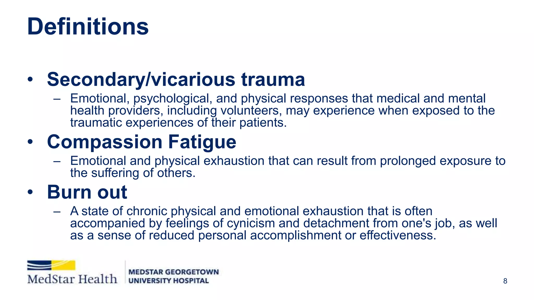 Vicarious Trauma, Burnout and Self-Care | PPTX