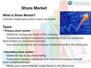 Share Pricing | Finance | PPT