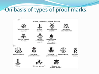 Proof marks of weapons (Forensic Ballistic) | PPTX