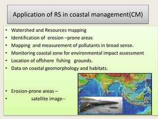 remote sensing in coastal zone | PPTX