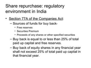 Share repurchase | PPT