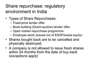 Share repurchase | PPT