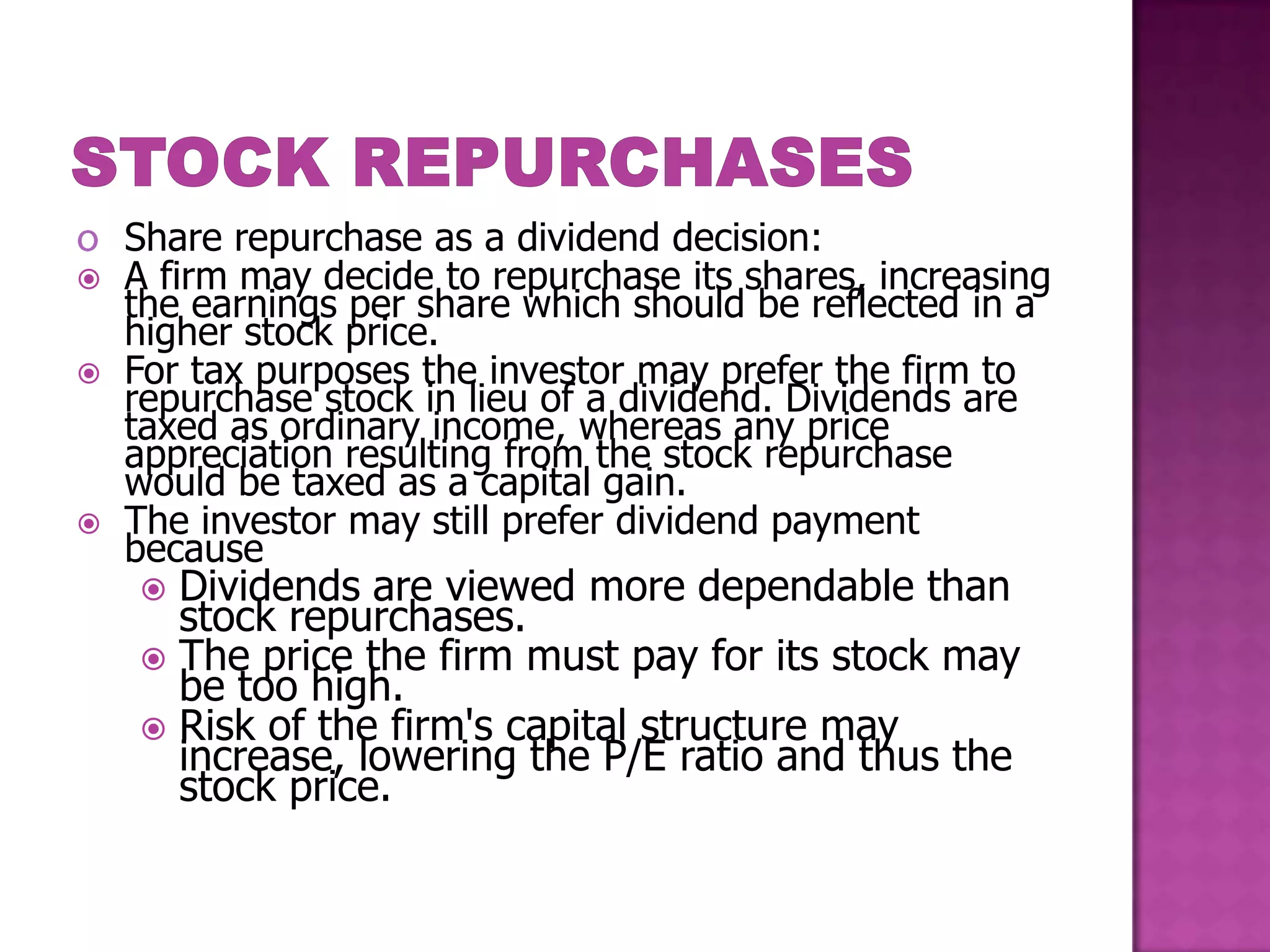 Share repurchase.ppt1