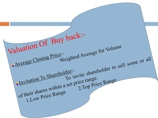 Share repurchase ppt | PPTX
