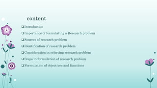 research formulation | PPTX