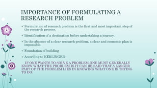 research formulation | PPTX
