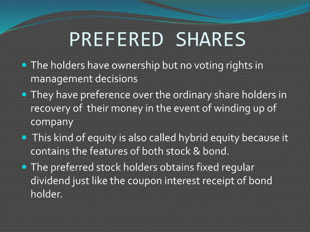 Shares and its types | PPTX