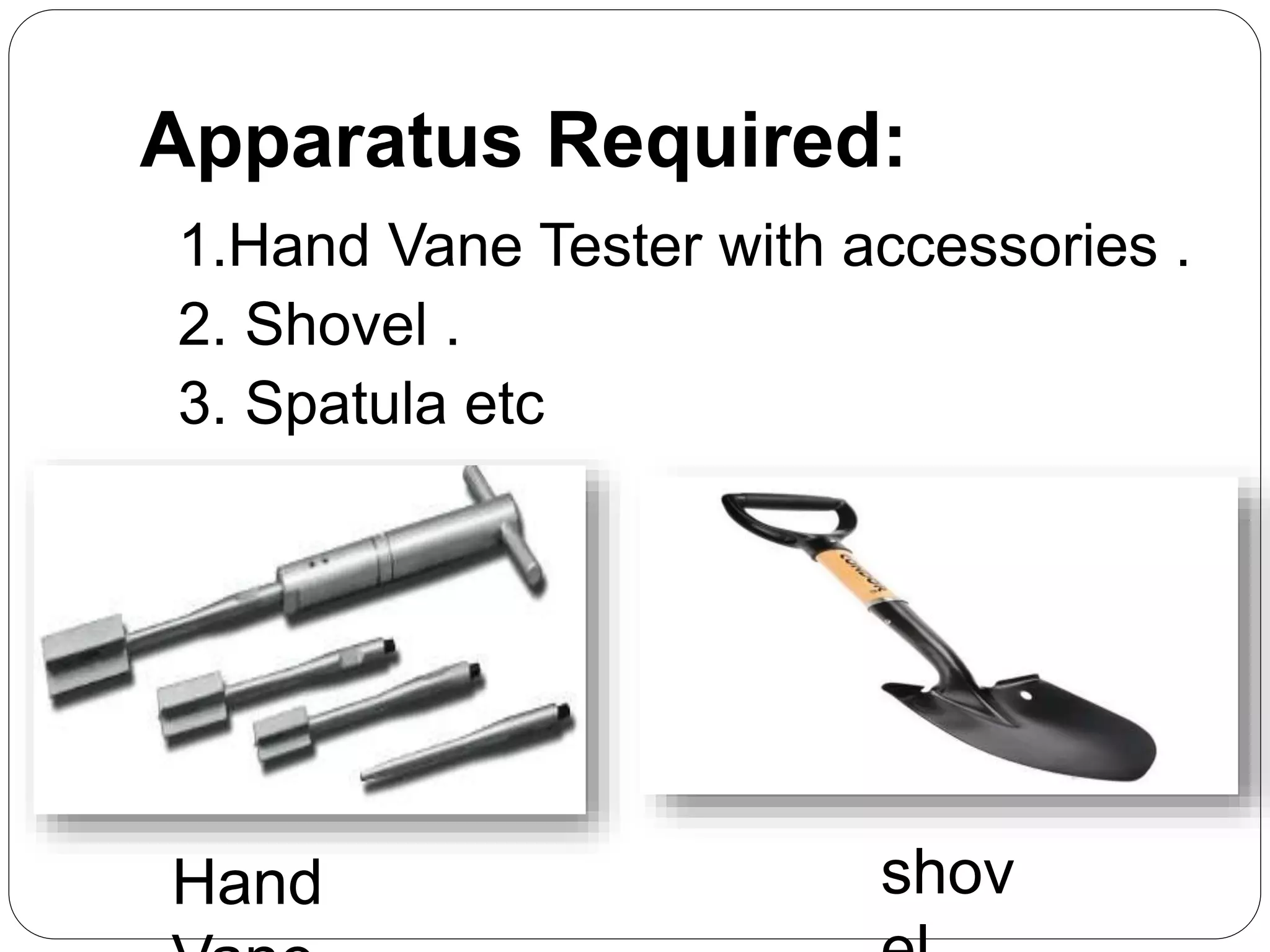 Determination of mechanical properties of soil by Vane Shear Test ...