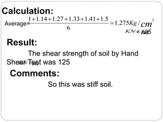 Determination of mechanical properties of soil by Vane Shear Test ...