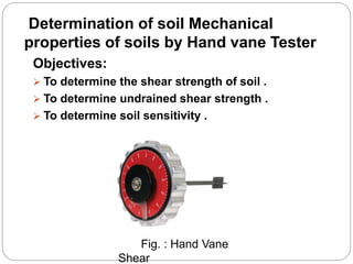 Determination of mechanical properties of soil by Vane Shear Test ...