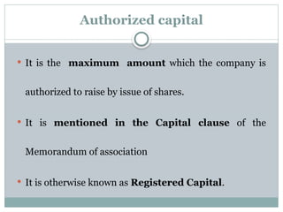 Shares- Introduction, characteristics, kinds of share capital & types ...