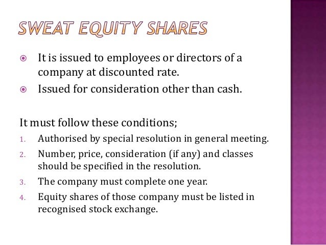 Shares and its types