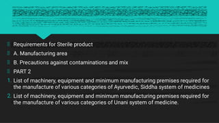 SCHEDULE T GMP INDIAN SYSTEM OF MEDICINE | PDF
