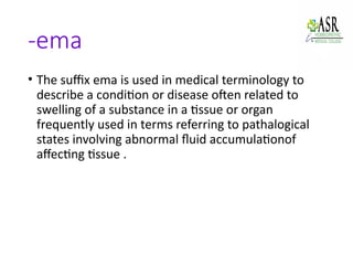 Share Sk.Hapsha Azmeenppt.pptx on anatomical suffix - tomy and - ema | PPTX