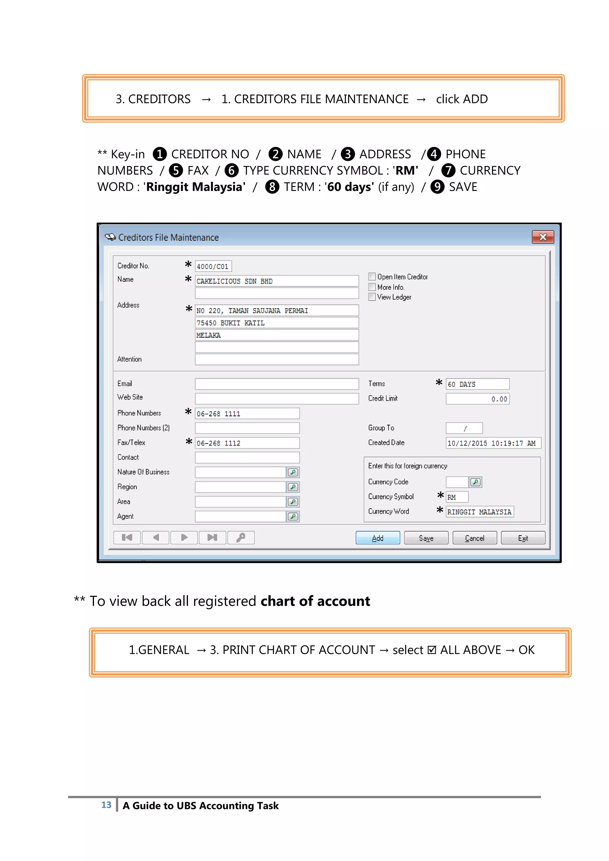 A Guide to UBS Accounting Task : The simple steps to record business ...