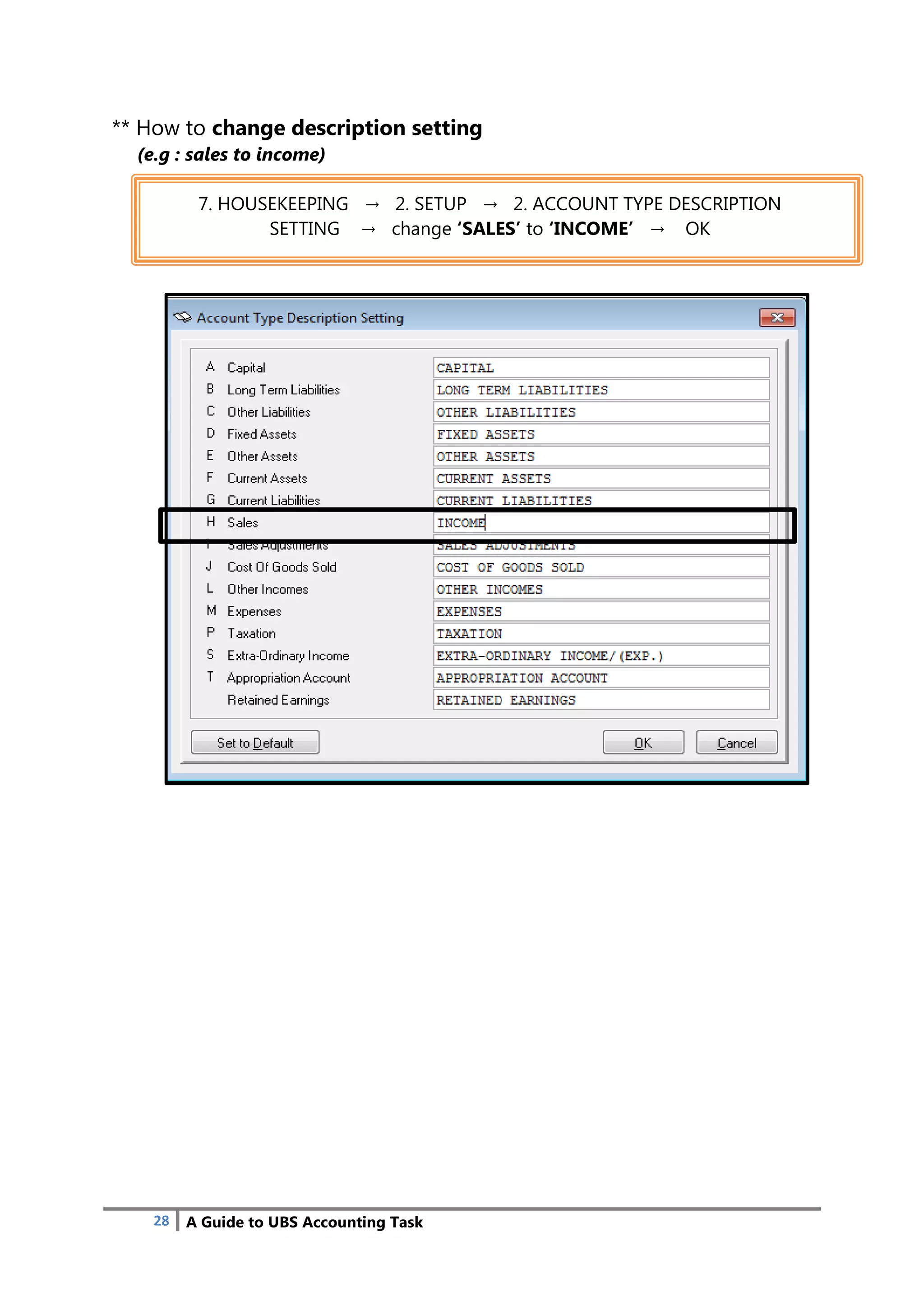 A Guide to UBS Accounting Task : The simple steps to record business ...