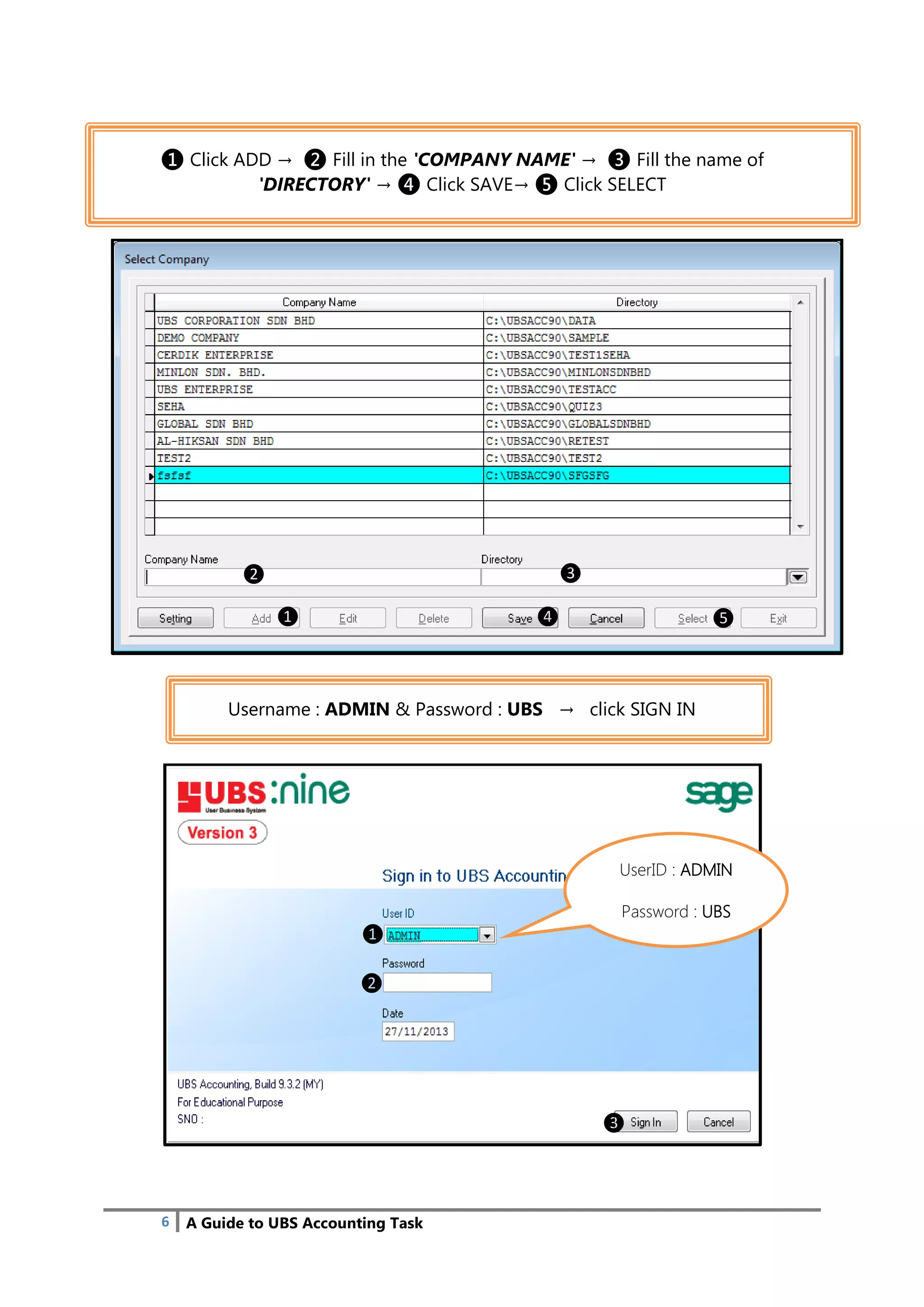 A Guide to UBS Accounting Task : The simple steps to record business ...