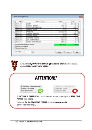 A Guide to UBS Accounting Task : The simple steps to record business ...