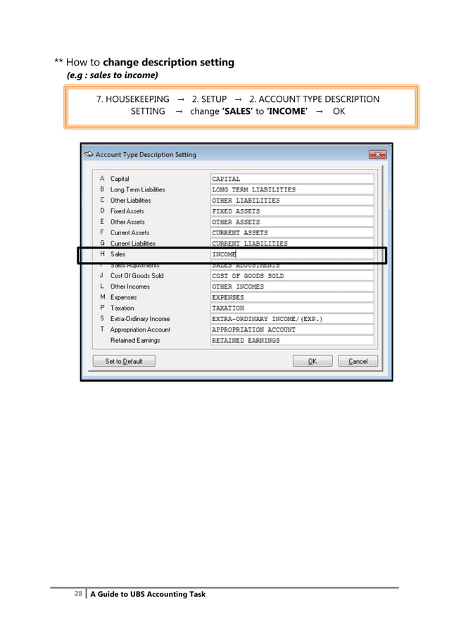 A Guide to UBS Accounting Task : The simple steps to record business ...
