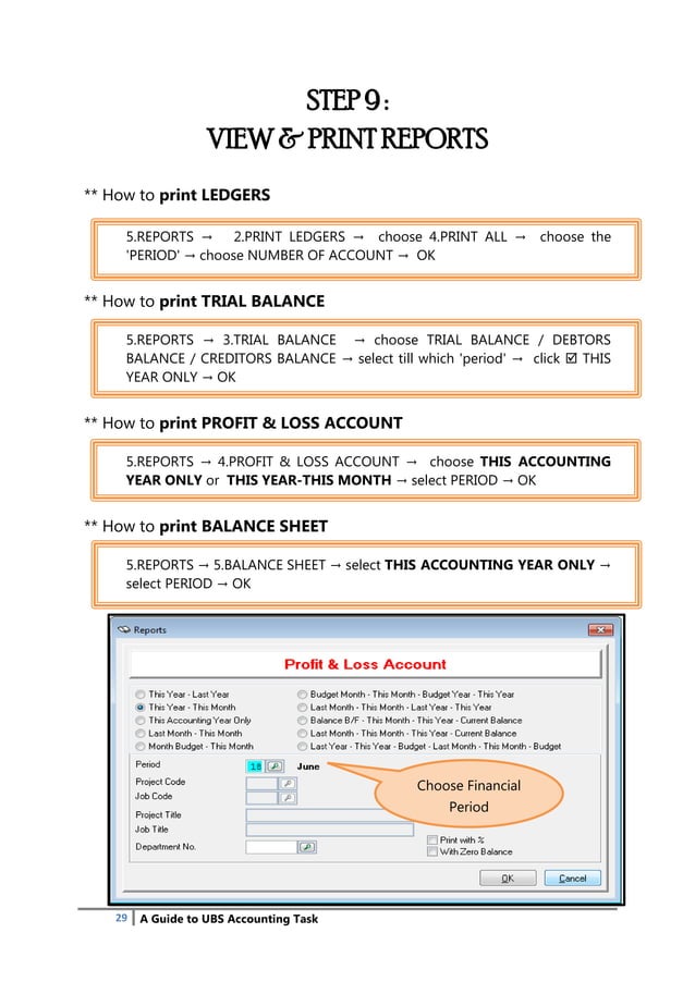 A Guide to UBS Accounting Task : The simple steps to record business ...