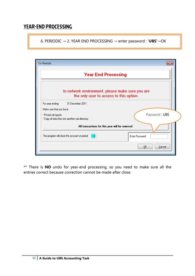 A Guide to UBS Accounting Task : The simple steps to record business ...