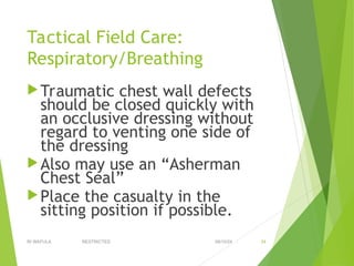 Tactical combat casualties care under fire | PPT