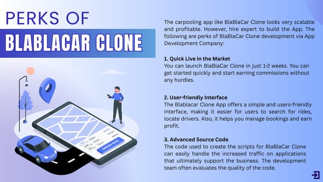 Blablacar Clone - Carpooling App Development | PPT