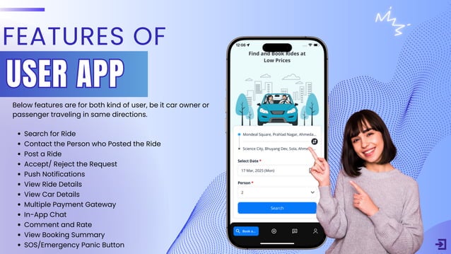 Blablacar Clone - Carpooling App Development | PPT