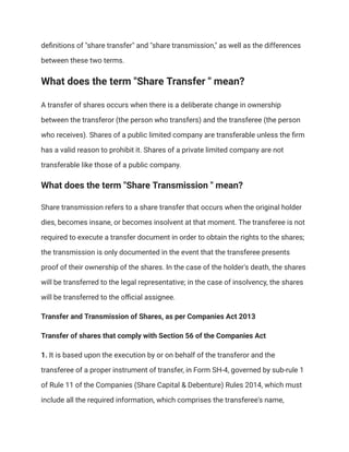 Share Tranfer Vs Share Transmissionn.pdf