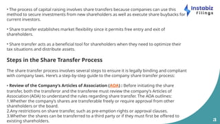 Simplifying the Process of Share Transfers | PPT