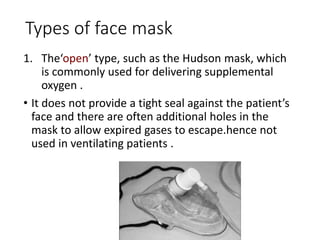 Techniques of mask ventilation | PPTX
