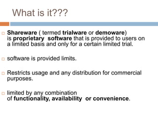 Shareware license | PPTX
