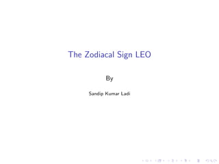 Zodiac sign LEO of Vedic astrology (Simha rasi).pdf