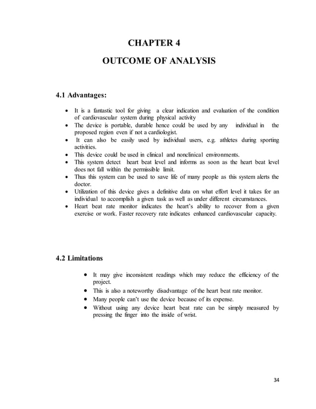 Report on Automatic Heart Rate monitoring using Arduino Uno | DOCX