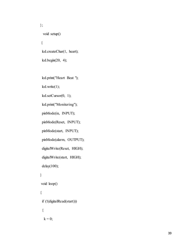 Report on Automatic Heart Rate monitoring using Arduino Uno | DOCX