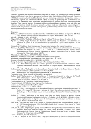 Sharia criminal law and state secularity principle in nigeria | PDF